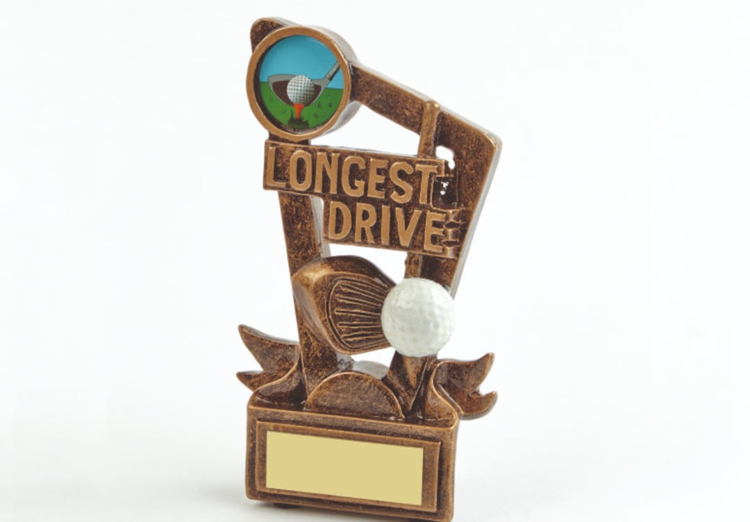 Golf Longest Drive Award Trophy - Personalized Engraving - Custom ...