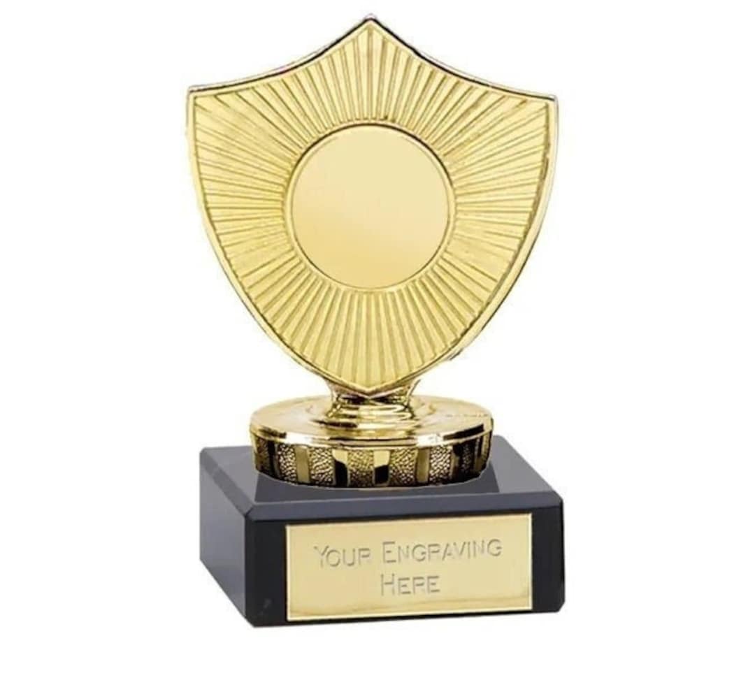 Shield Award Trophy - Personalized Engraving - Custom Insert - Etsy