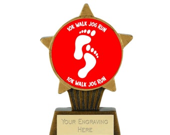 Running 25K Walk Jog Run Award Trophy Personalized Engraving - Etsy
