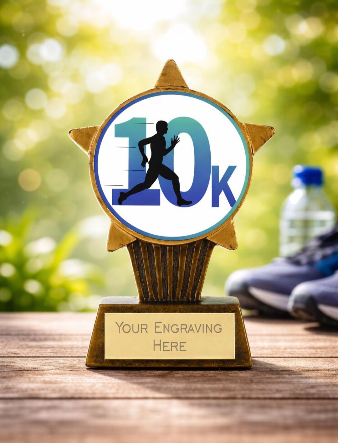 10K Running Male Award - Personalized Engraving - Etsy