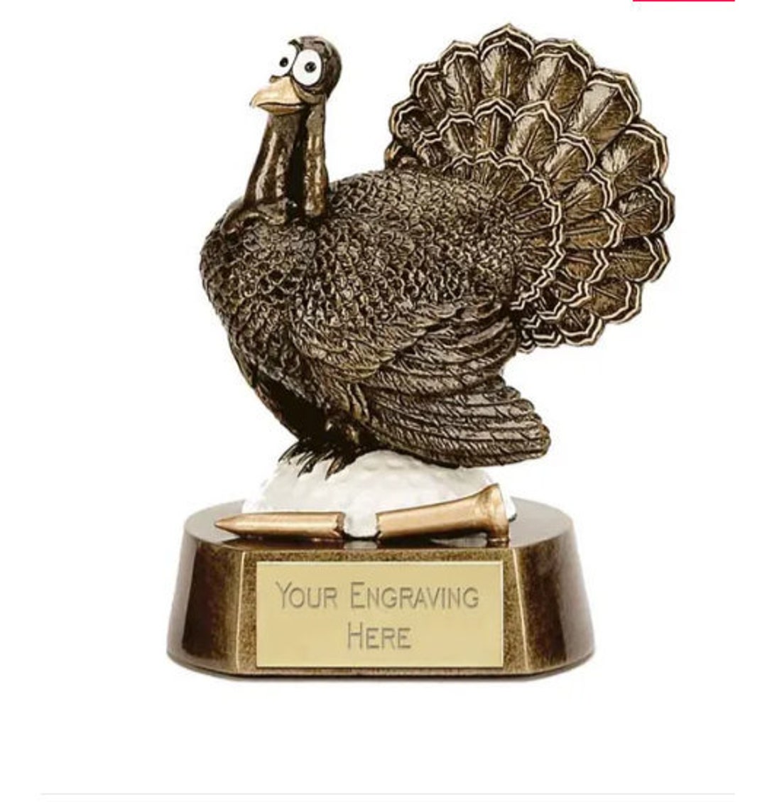Golf Turkey Trophy Award Personalized Engraving - Etsy