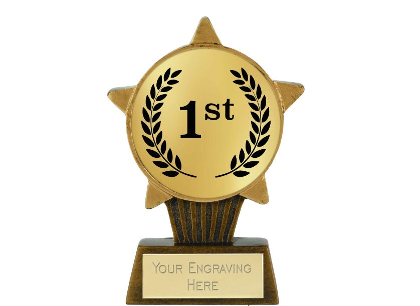 1st Place Award Trophy Personalized Engraving - Etsy