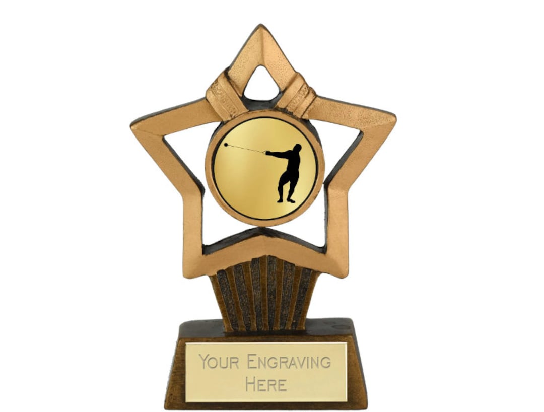 Hammer Throw Award Trophy - Personalized Engraving - Etsy