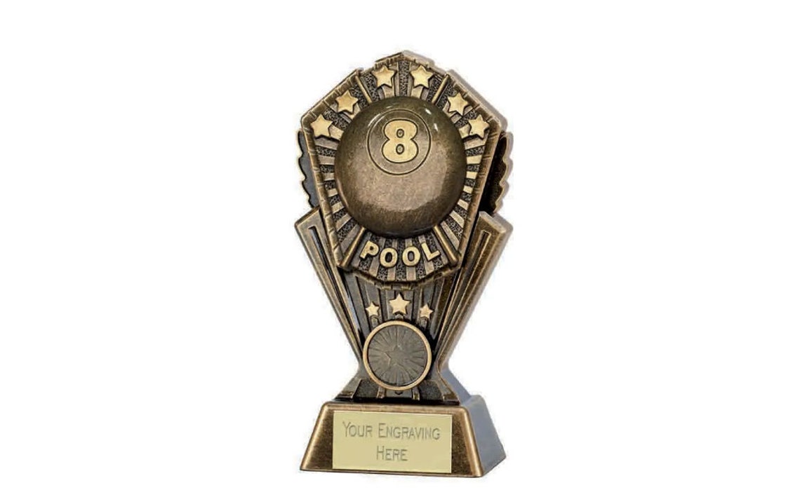 Pool Award Trophy - Personalised Engraving - Customize Insert - Etsy
