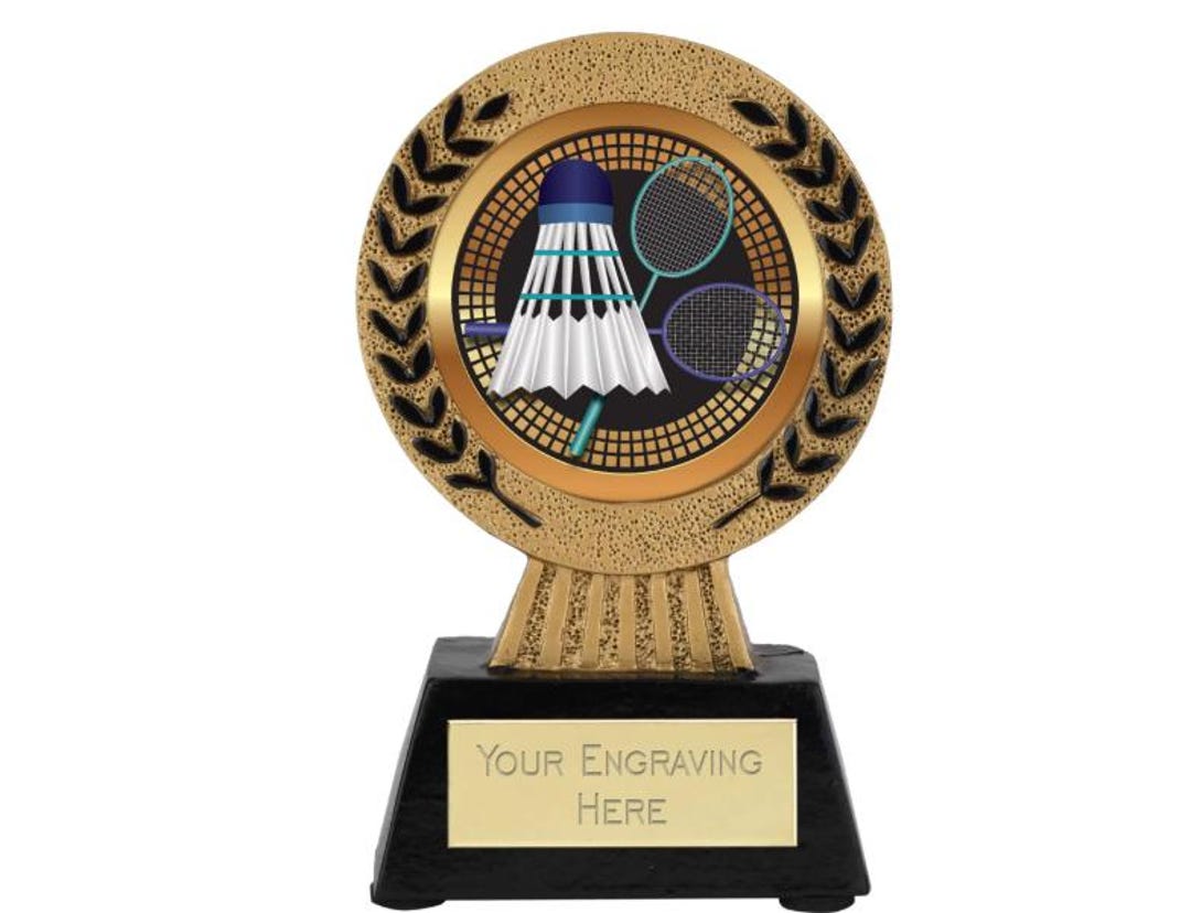 Badminton Award Trophy - Personalized Engraving - Etsy