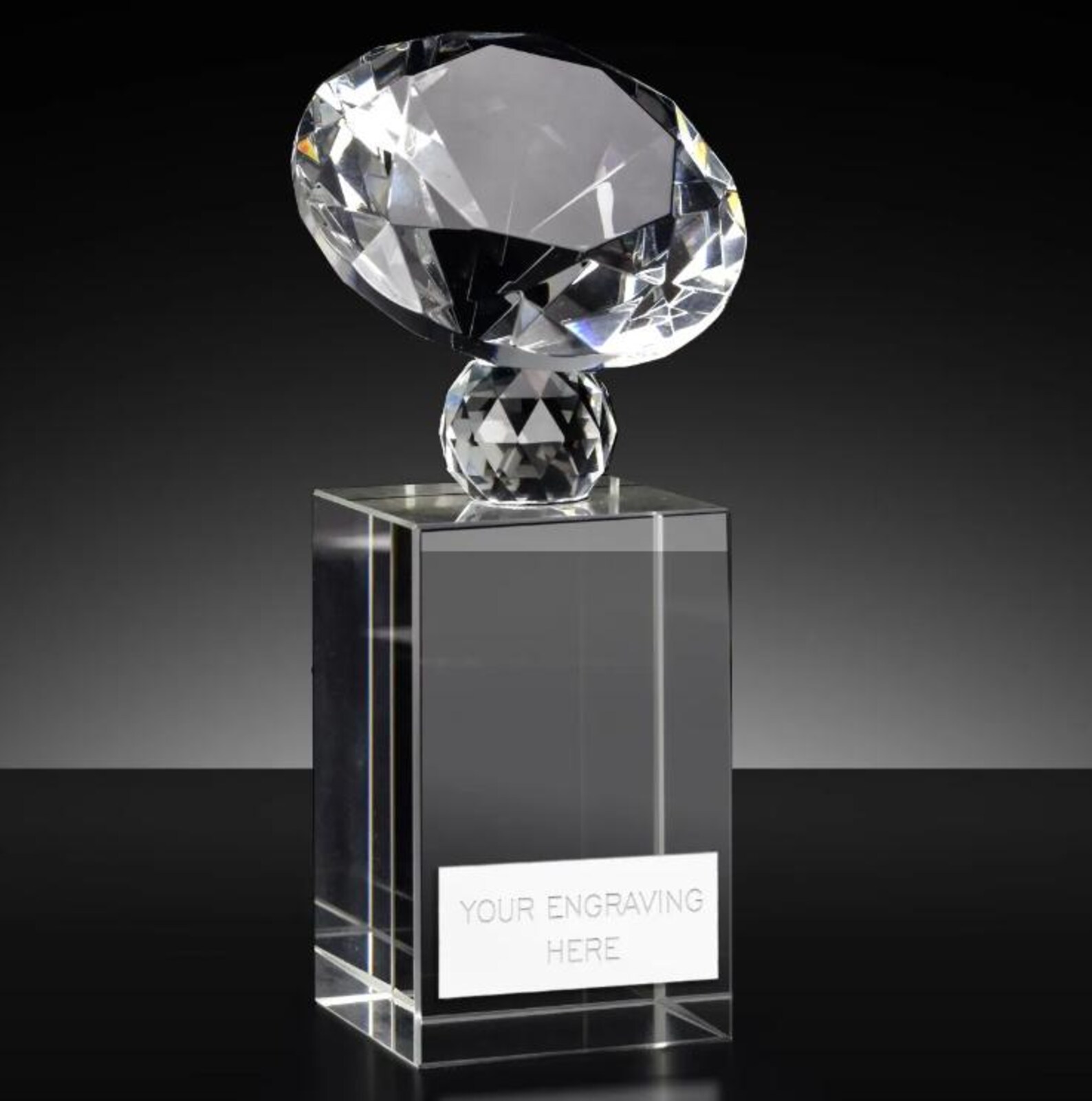 Diamond Crystal Award Trophy | Personalised Engraving - Etsy