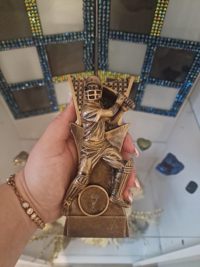 Cricket Batsman Trophy Award - Personalised Engraving - Customise ...