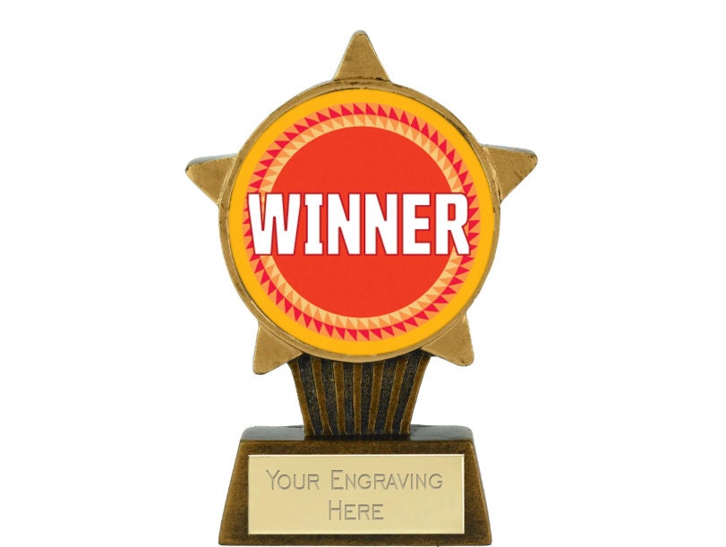 Winner Award Trophy Personalized Engraving - Etsy