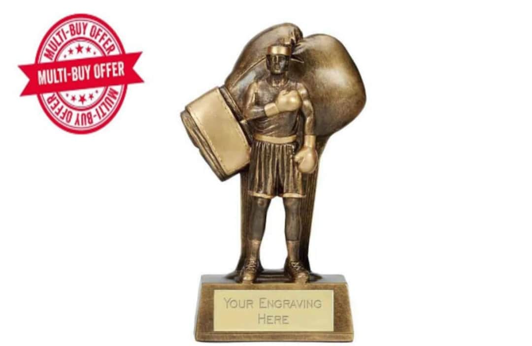 Boxing Award Trophy - Personalized Engraving - Etsy