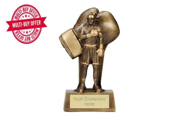 Boxing Award Trophy Personalized Engraving - Etsy