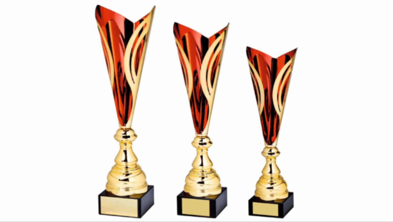 Red/gold Metal Award - Tall Award - Personalized Engraving - Etsy