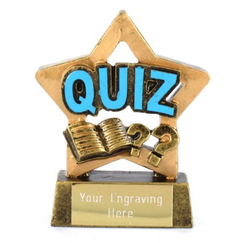 Quiz Award Trophy Personalized Engraving - Etsy