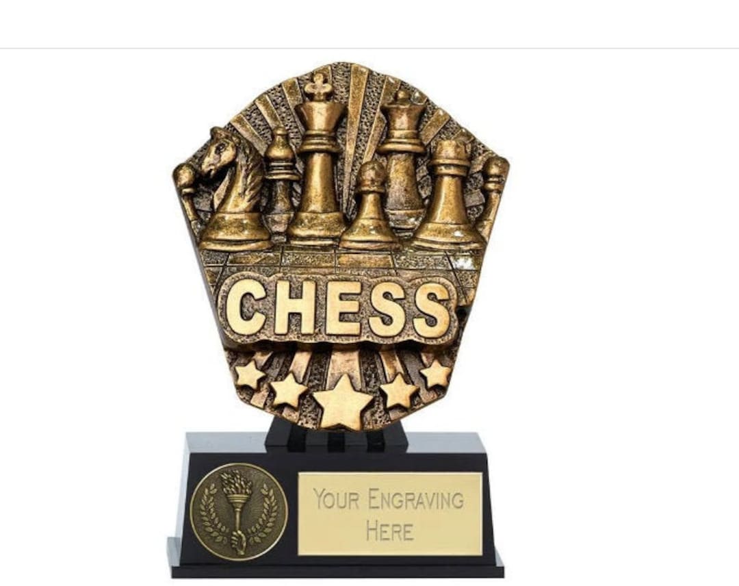 Chess Trophy Award - Personalized Engraving - Etsy UK