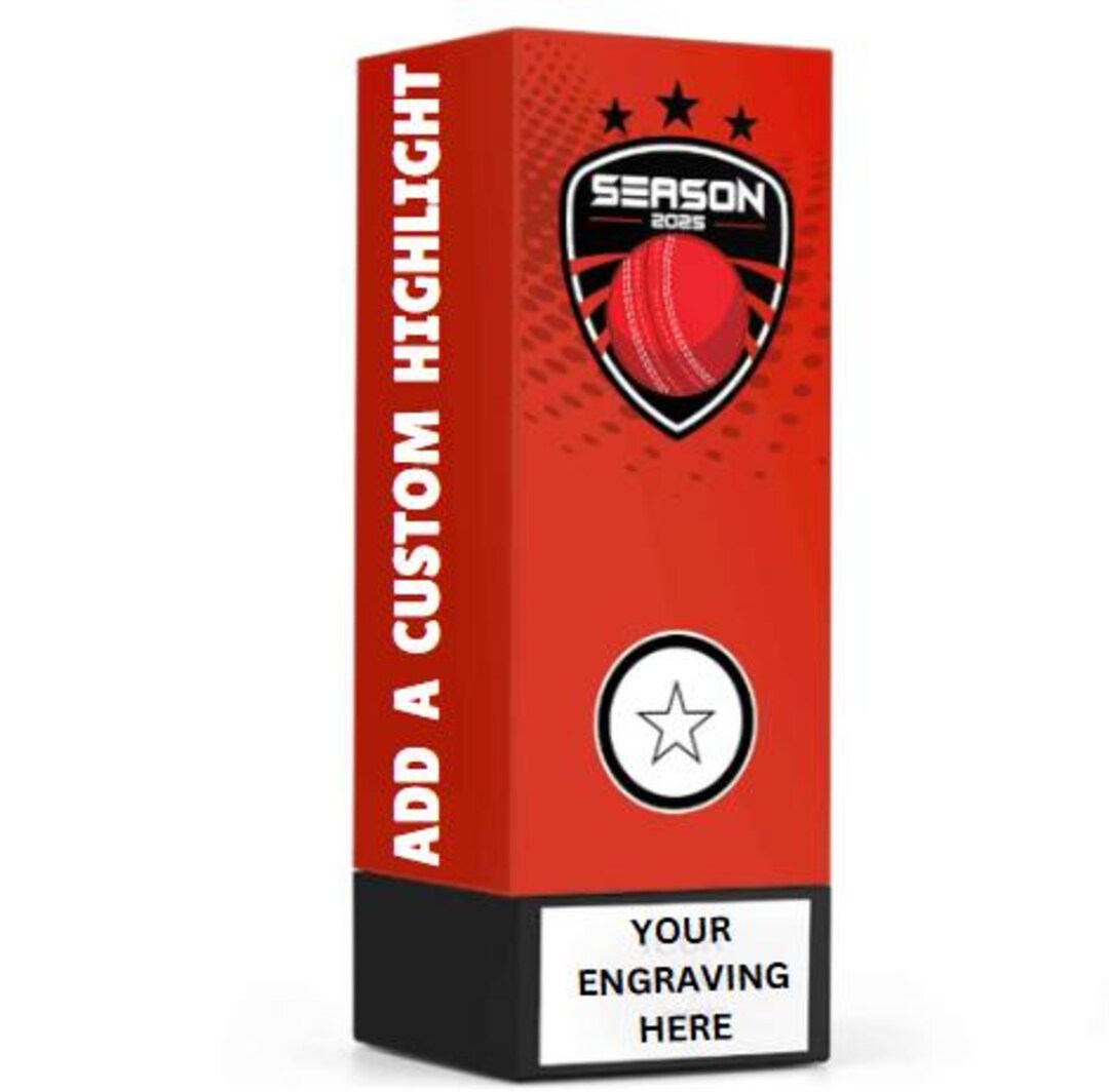 Cricket Award - Personalized Engraving - Custom Insert - Etsy