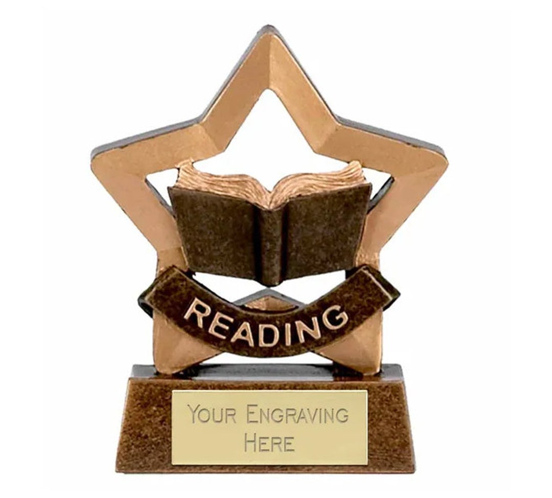 Reading Award Trophy Personalized Engraving - Etsy