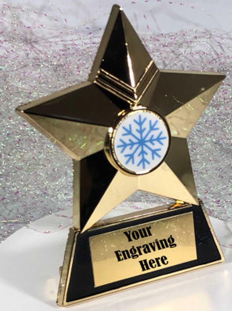 Christmas Star Plaque - Personalized Engraving - Customise Sticker ...