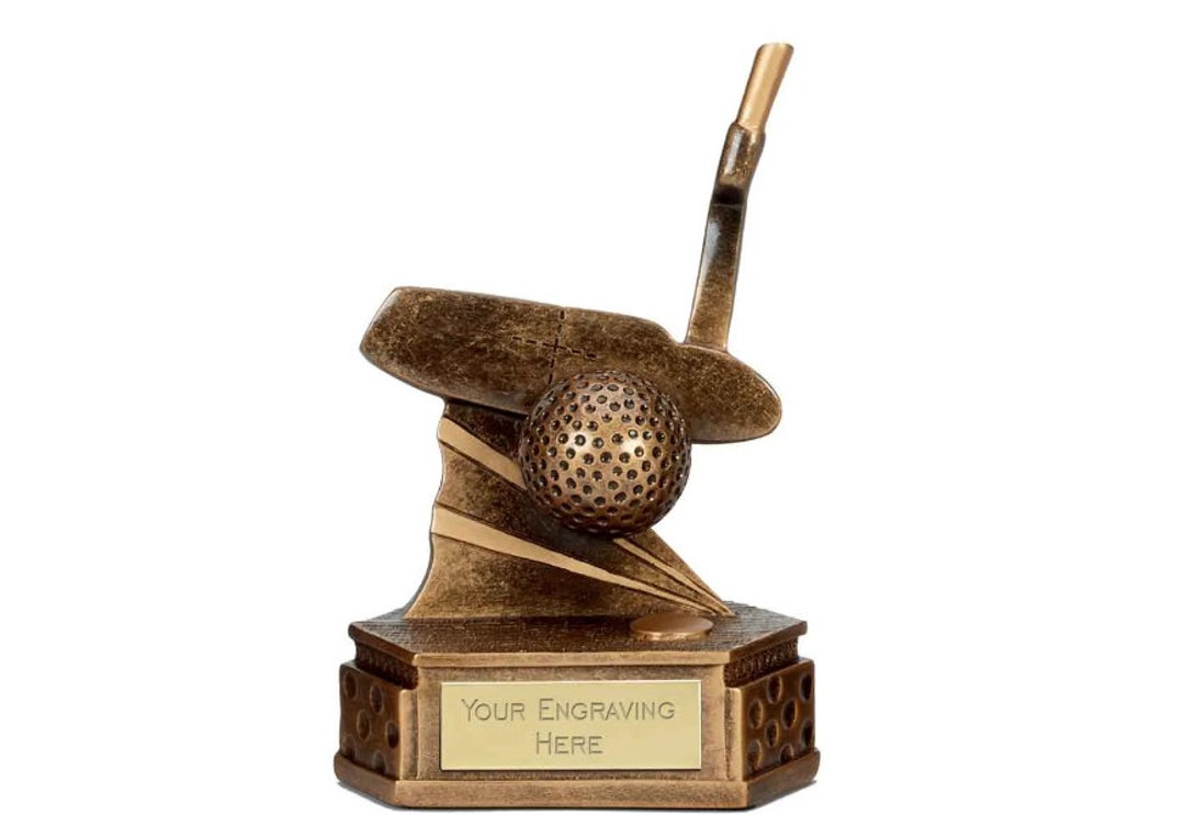 Golf Putter Trophy Award - Personalised Engraving - Etsy