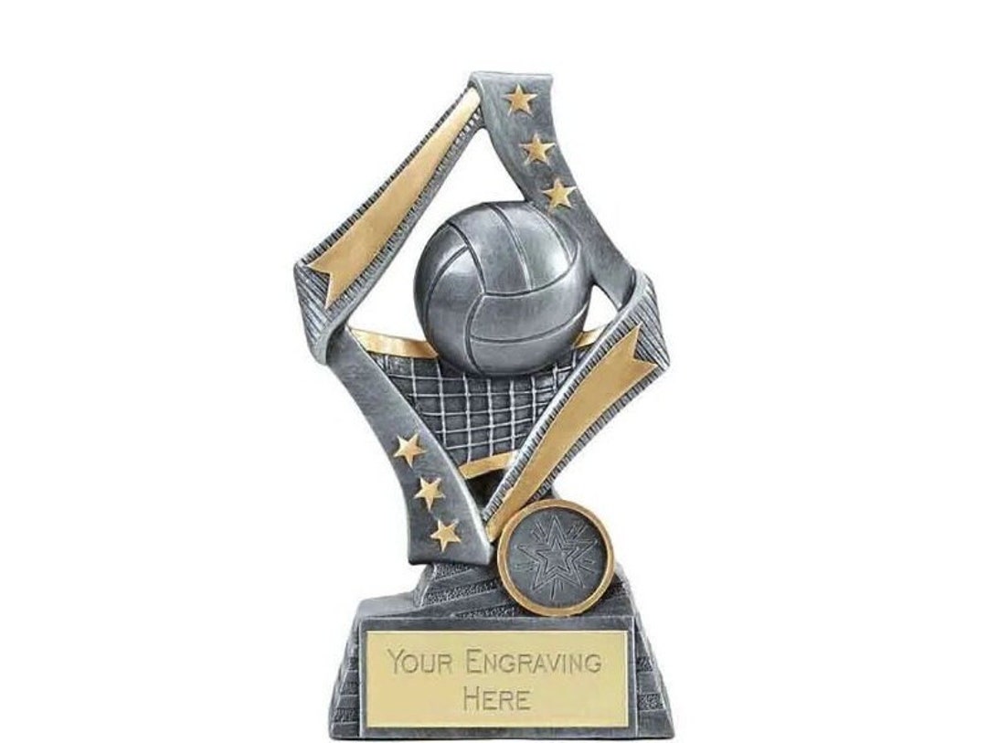 Volleyball Award Trophy - Personalised Engraving - Customise Insert - Etsy