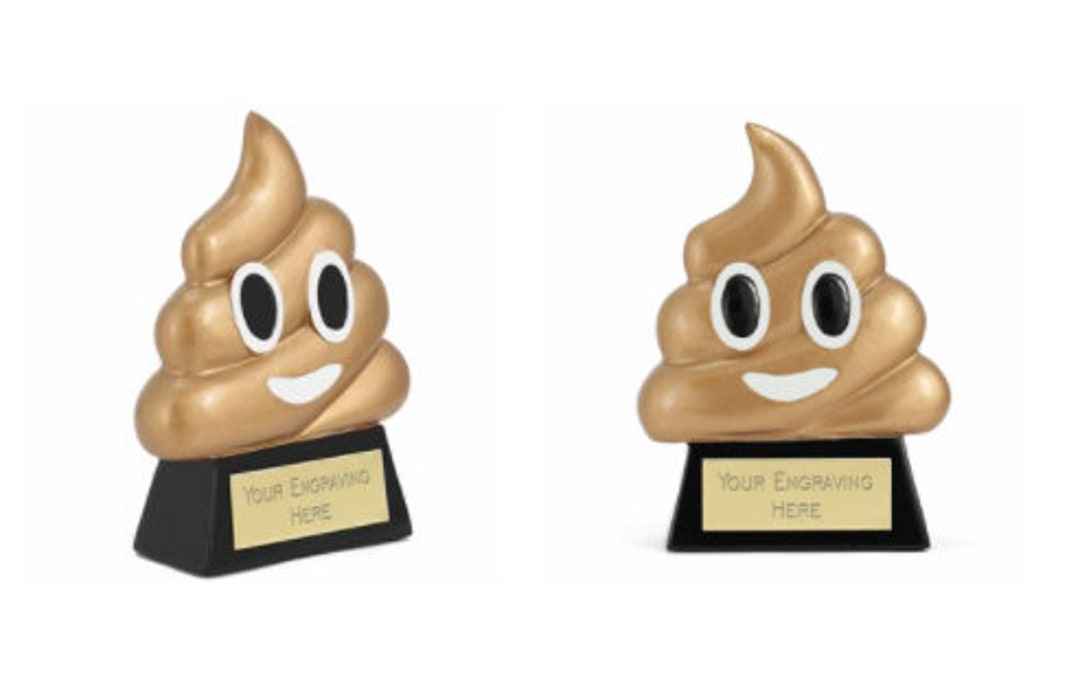 Poop Award Trophy Personalized Engraving - Etsy