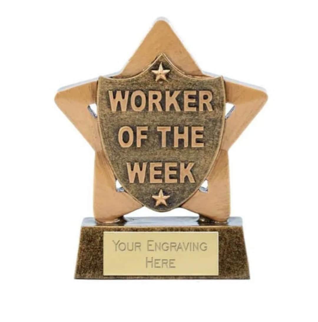 Employee Award Trophy - Personalized Engraving - Etsy