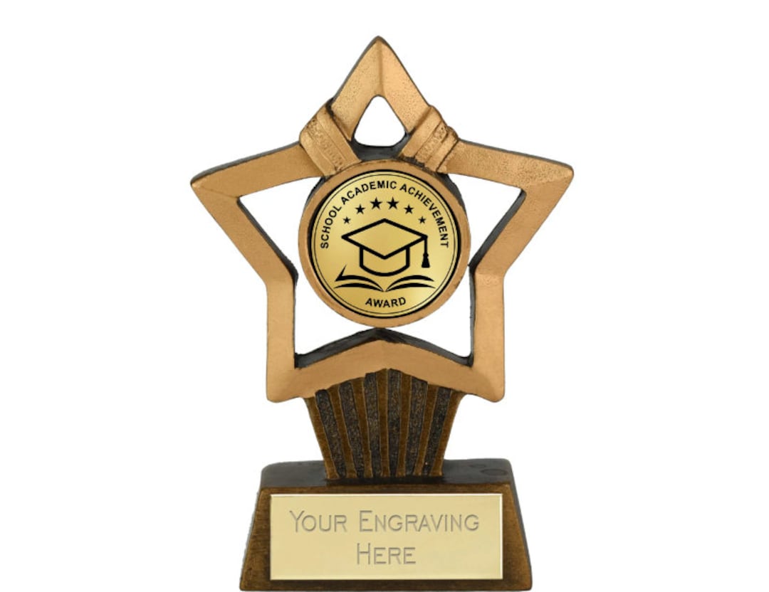 Academic Award Trophy - Personalized Engraving - Etsy