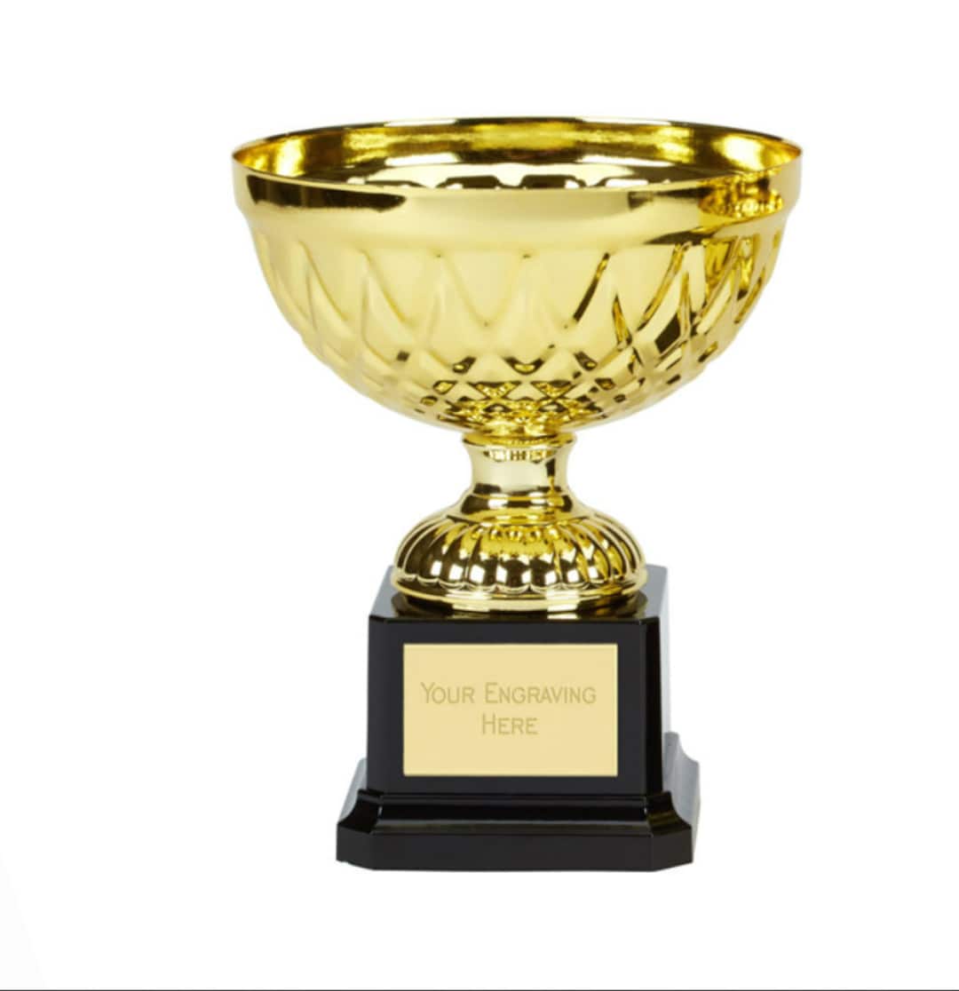 Metal Gold Trophy Cup - Personalized Engraving - Etsy