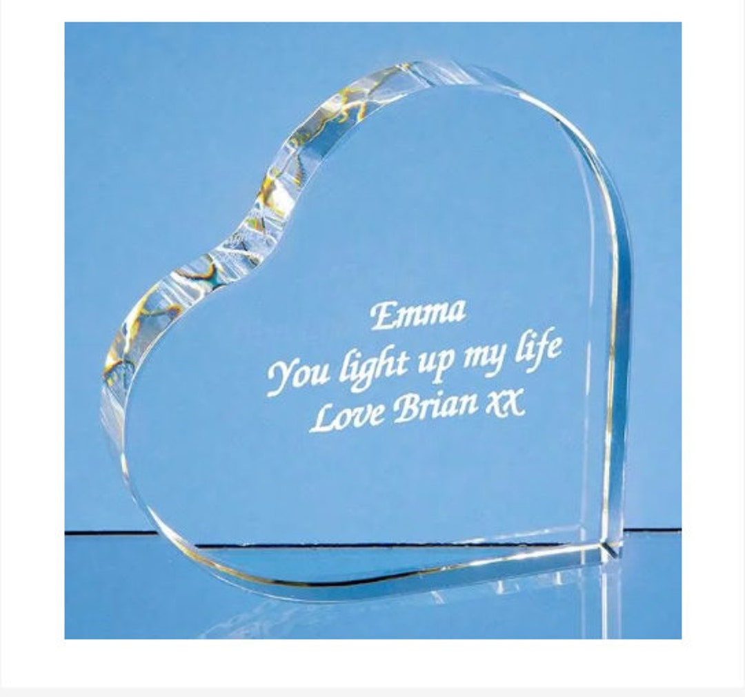 Heart Shaped Award Personalized Engraving Gift Boxed - Etsy