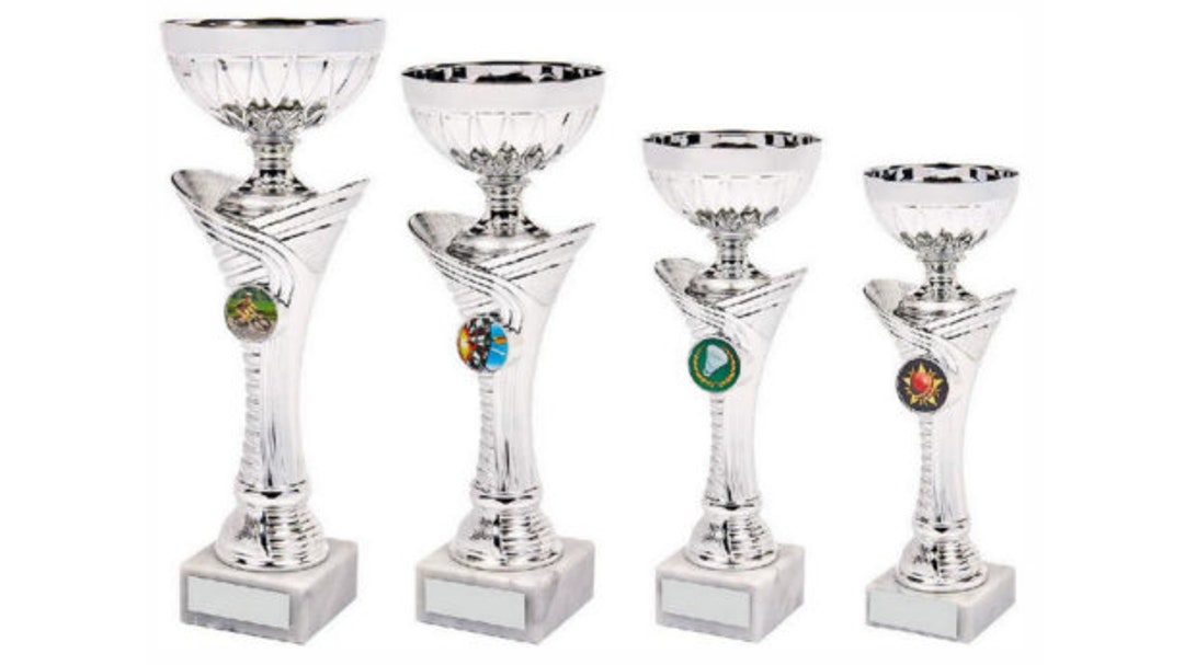 Silver Metal Trophy Cup - Personalized Engraving - Custom Insert - Etsy