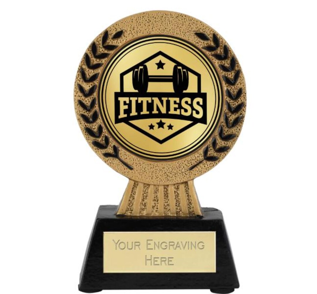 Fitness Award Award - Personalized Engraving - Etsy