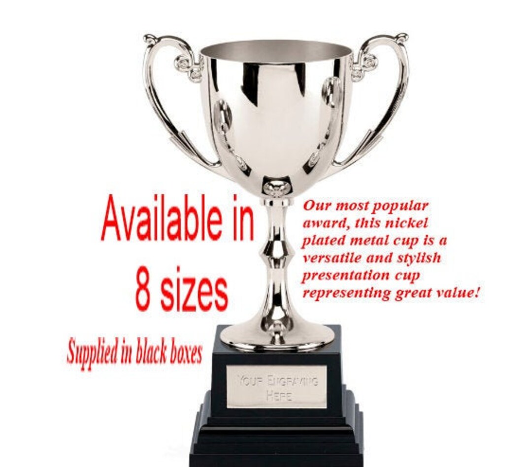 Silver Metal Trophy Cup - Trophy Cast Cup - Personalized Engraving - Etsy