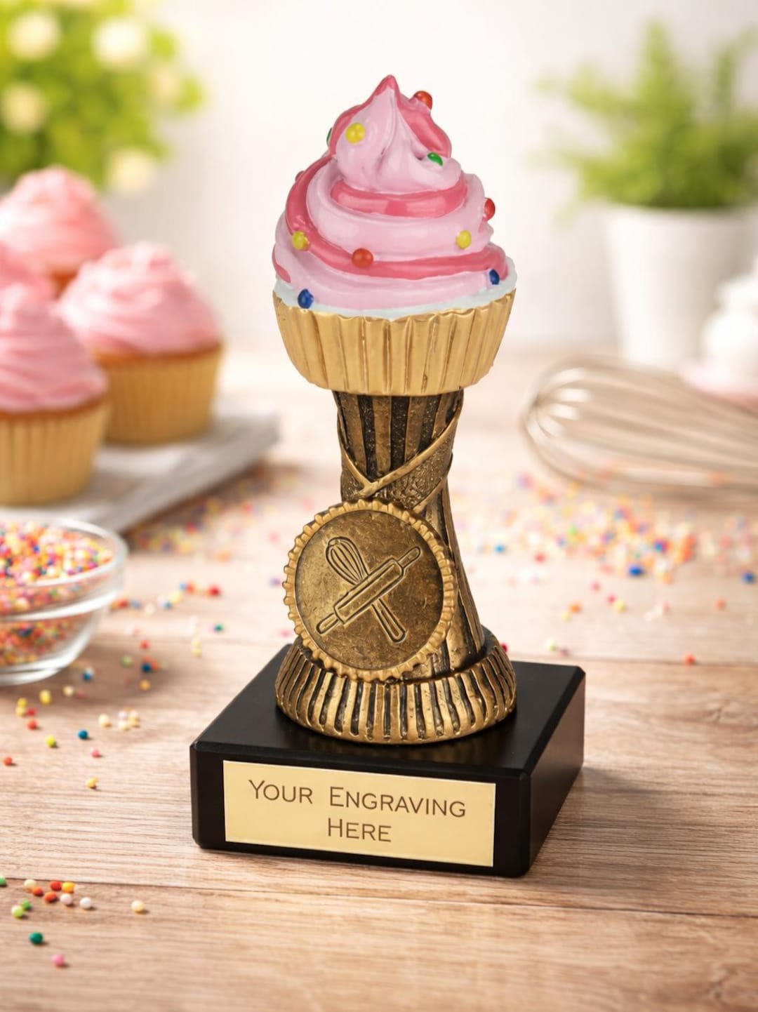 Cupcake Award - Personalized Engraving - Custom Insert - Etsy