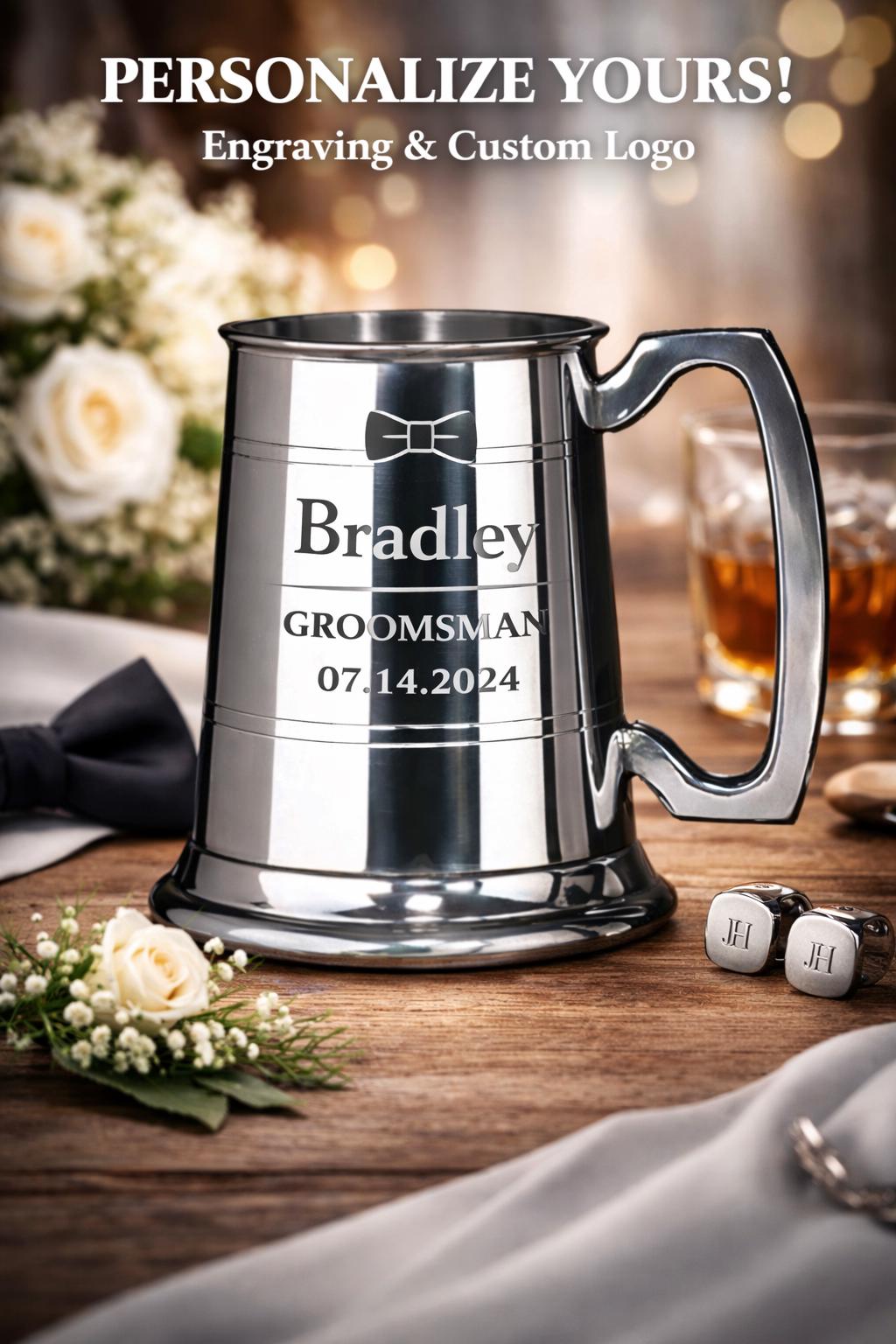Personalized Pewter Tankard 0.5 Pt - Etsy