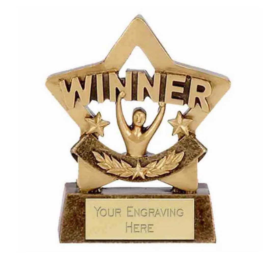 Winner Award Trophy - Personalized Engraving - Etsy