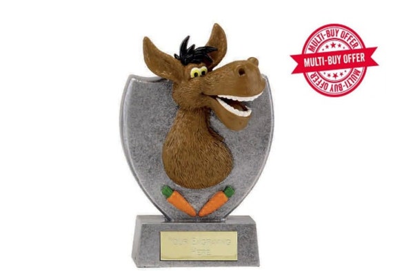 Donkey Trophy Award Personalized Engraving - Etsy