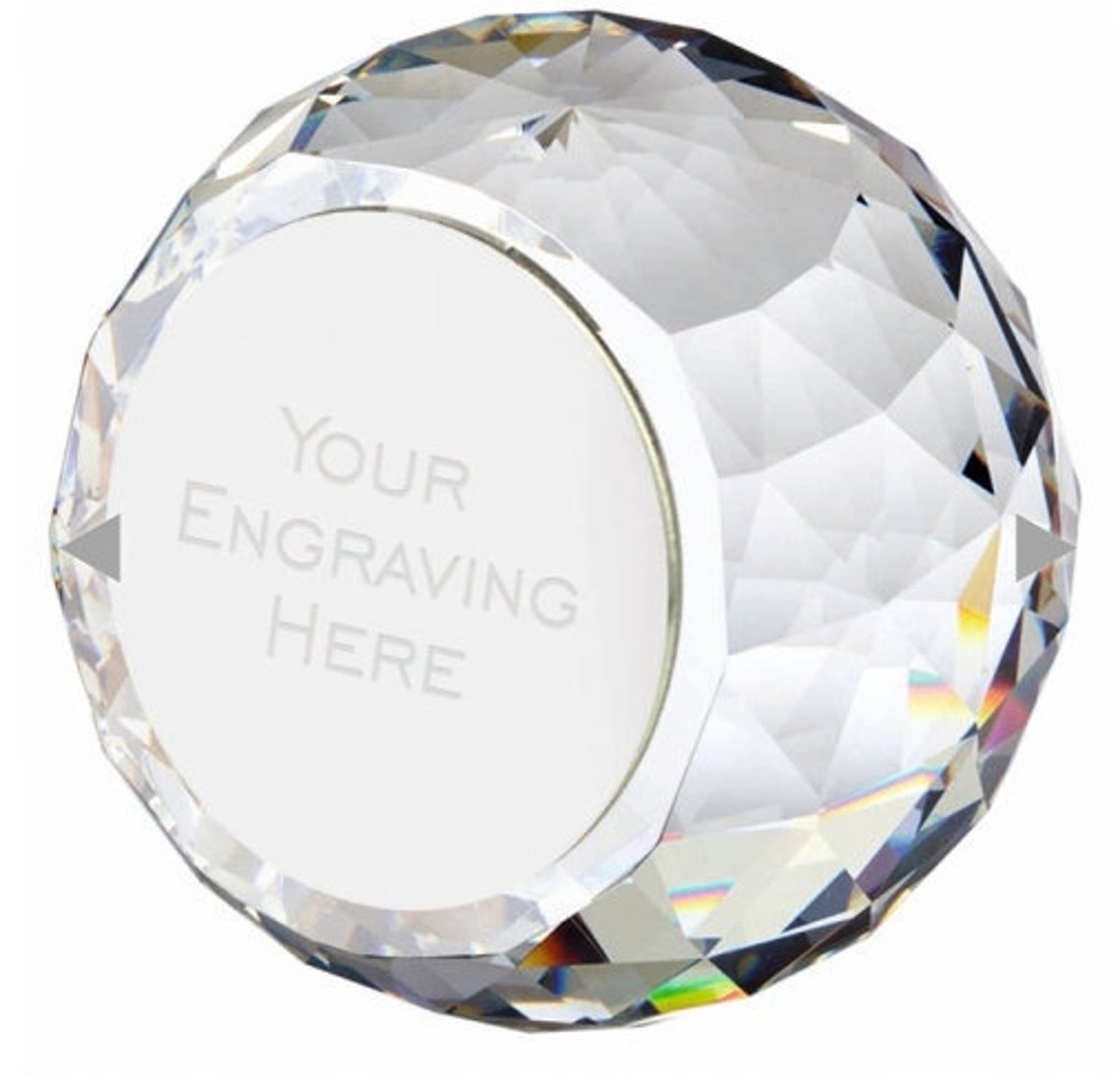 Crystal Paperweight Personalised Engraving Gift Boxed - Etsy UK