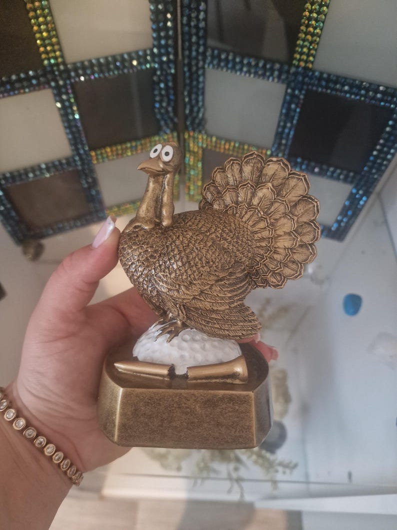 Golf Turkey Trophy Award - Personalized Engraving - Etsy
