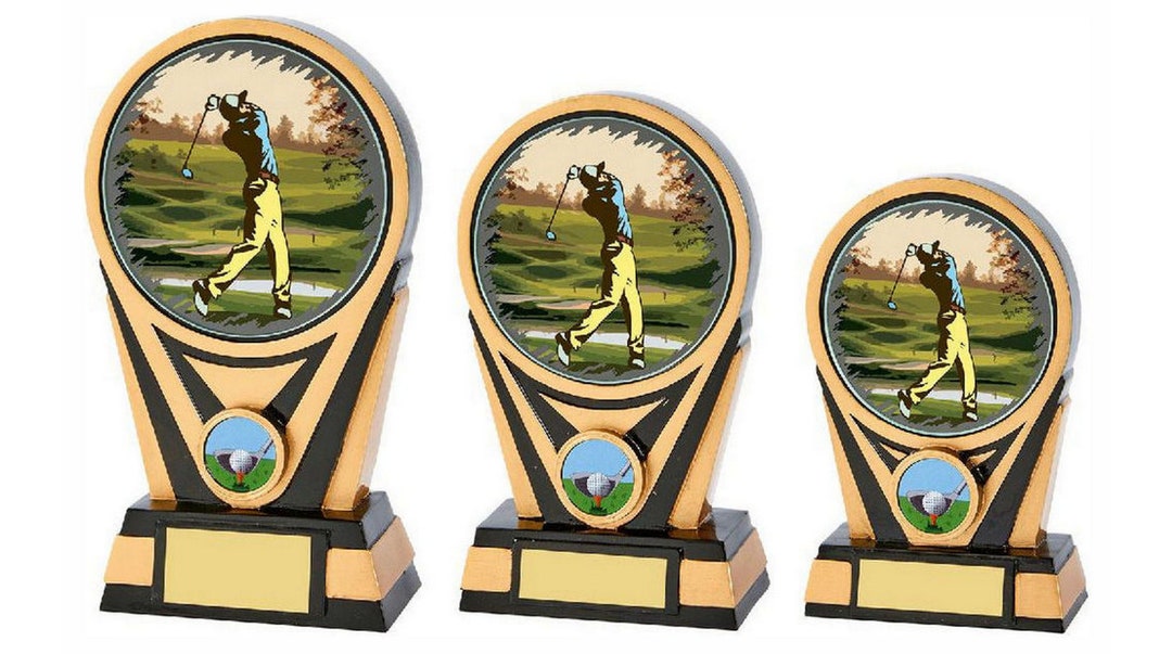 Golf Male Award Trophy - Personalized Engraving - Custom Insert - Etsy
