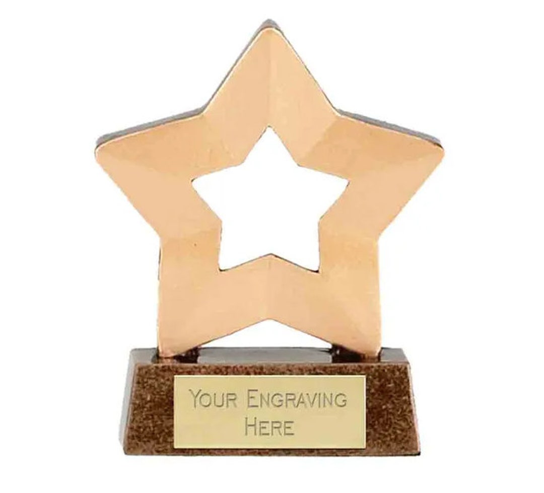 Mini Star Award - Personalized Engraving - Etsy