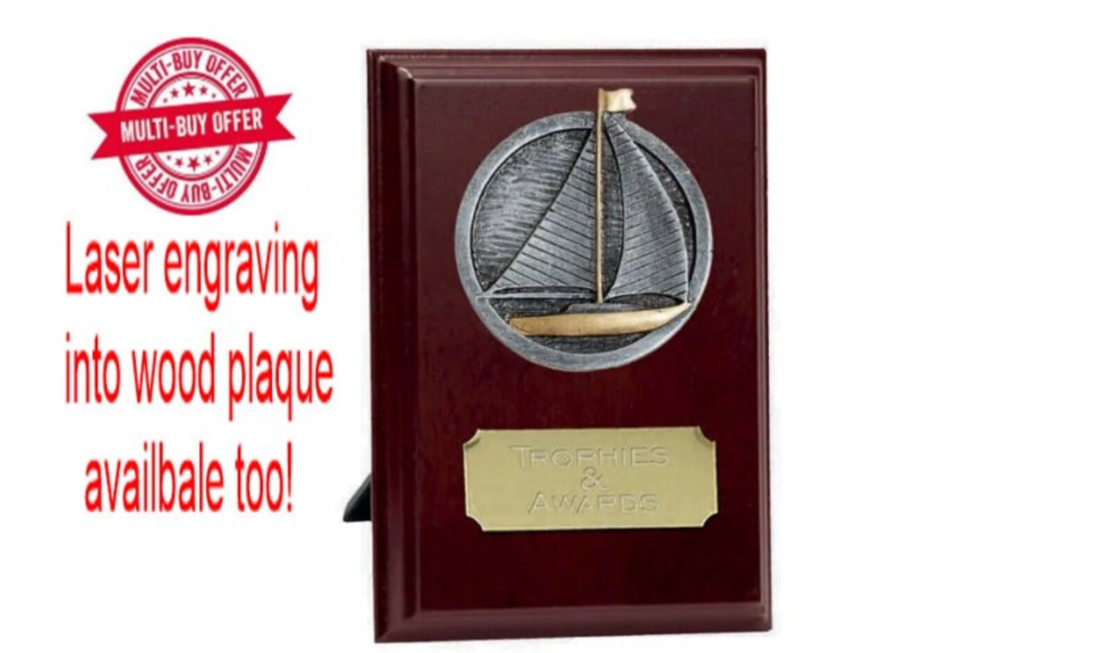 Sailing Wood Plaque Award Trophy- Personalised Engraving - Etsy UK