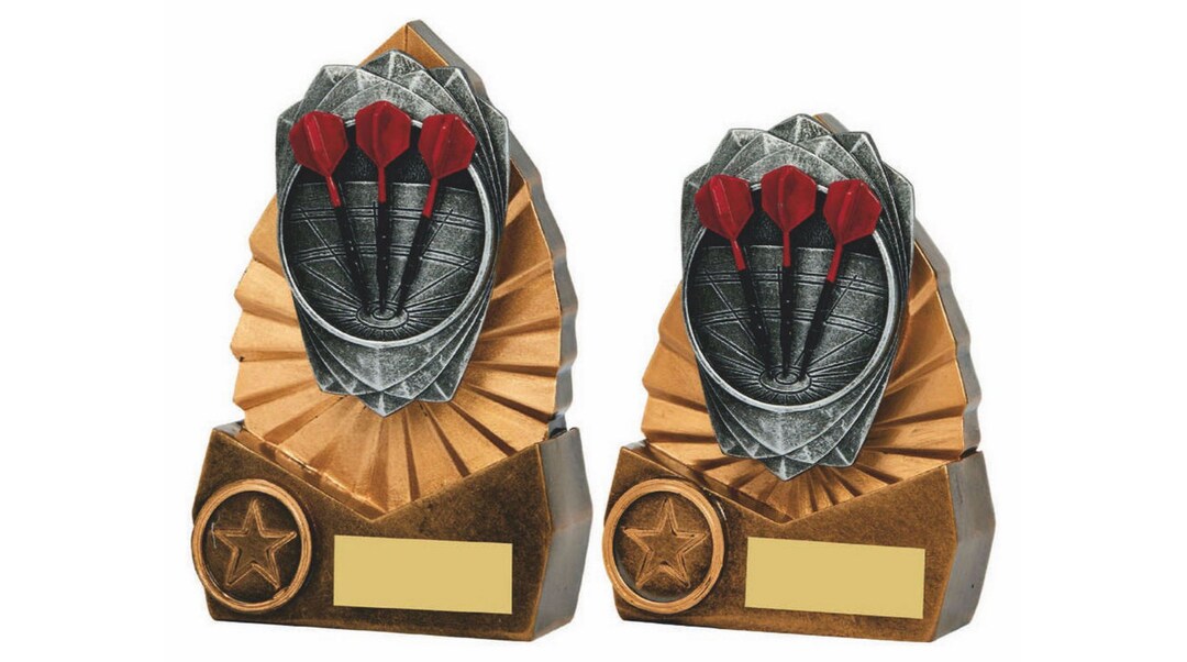 Tri Darts Award Trophy - Personalized Engraving - Custom Insert - Etsy