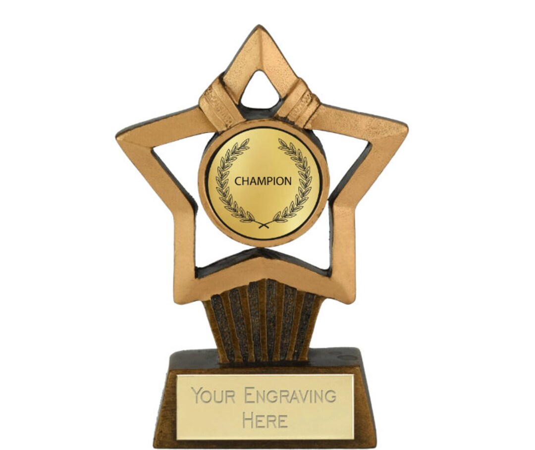 Champion Award Trophy Personalized Engraving - Etsy