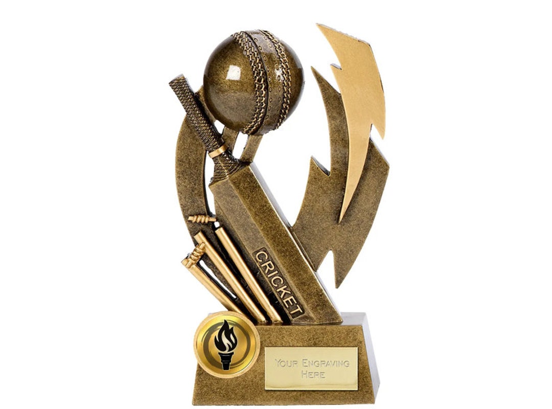 Cricket Award Trophy - Personalised Engraving - Etsy