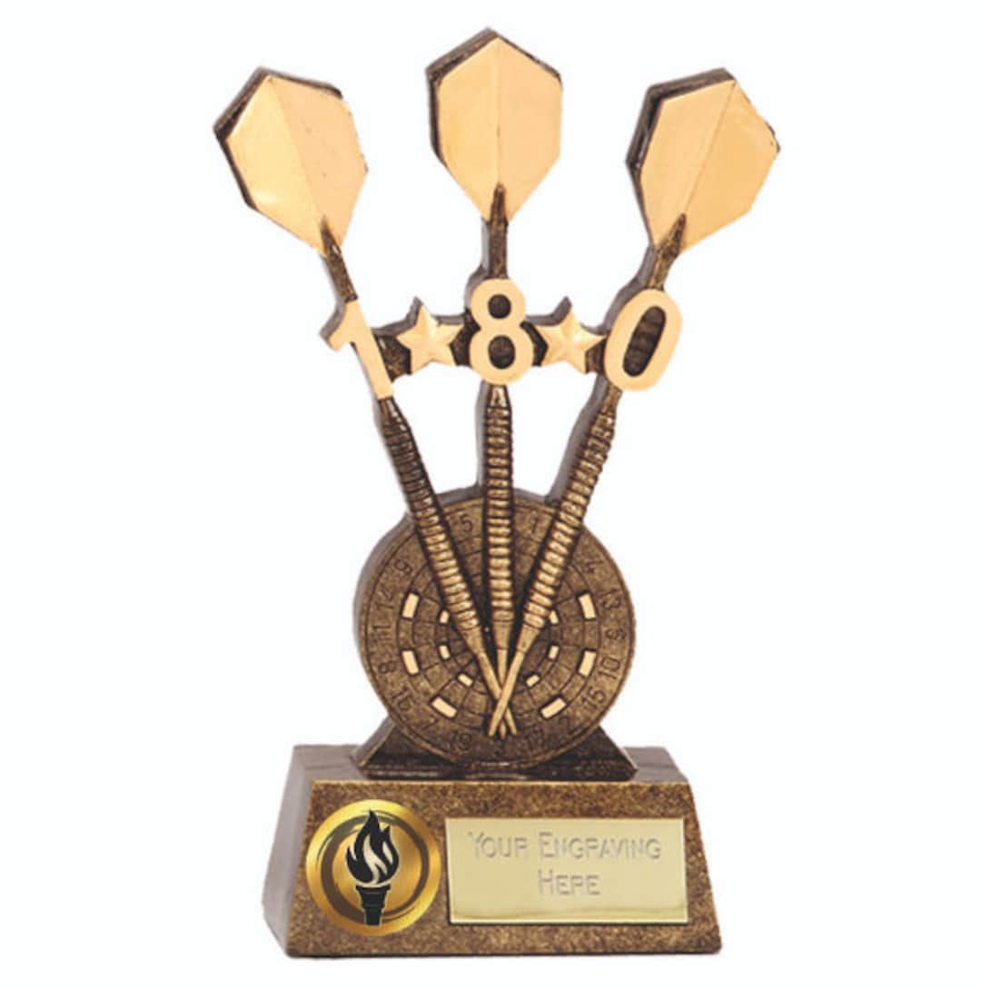 Darts Award Trophy - Personalised Engraving - Customise Insert - Etsy