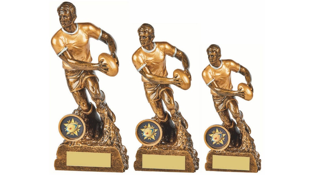 Rugby Male Award Trophy - Personalized Engraving - Custom Insert - Etsy