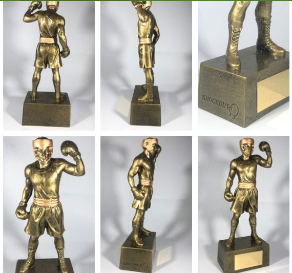 Boxing Award Trophy Personalized Engraving Custom Insert | Etsy