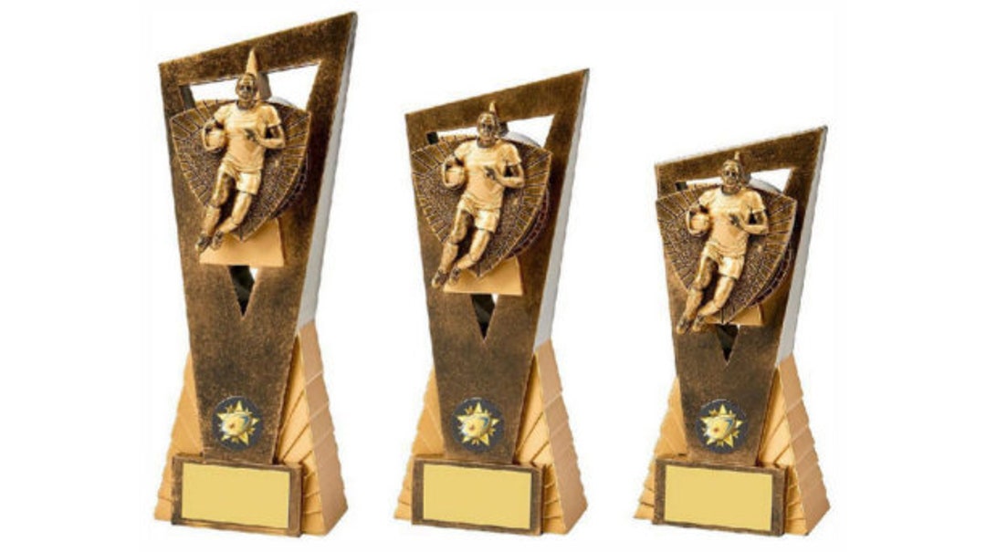 Male Rugby Player Award Trophy - Personalized Engraving - Etsy