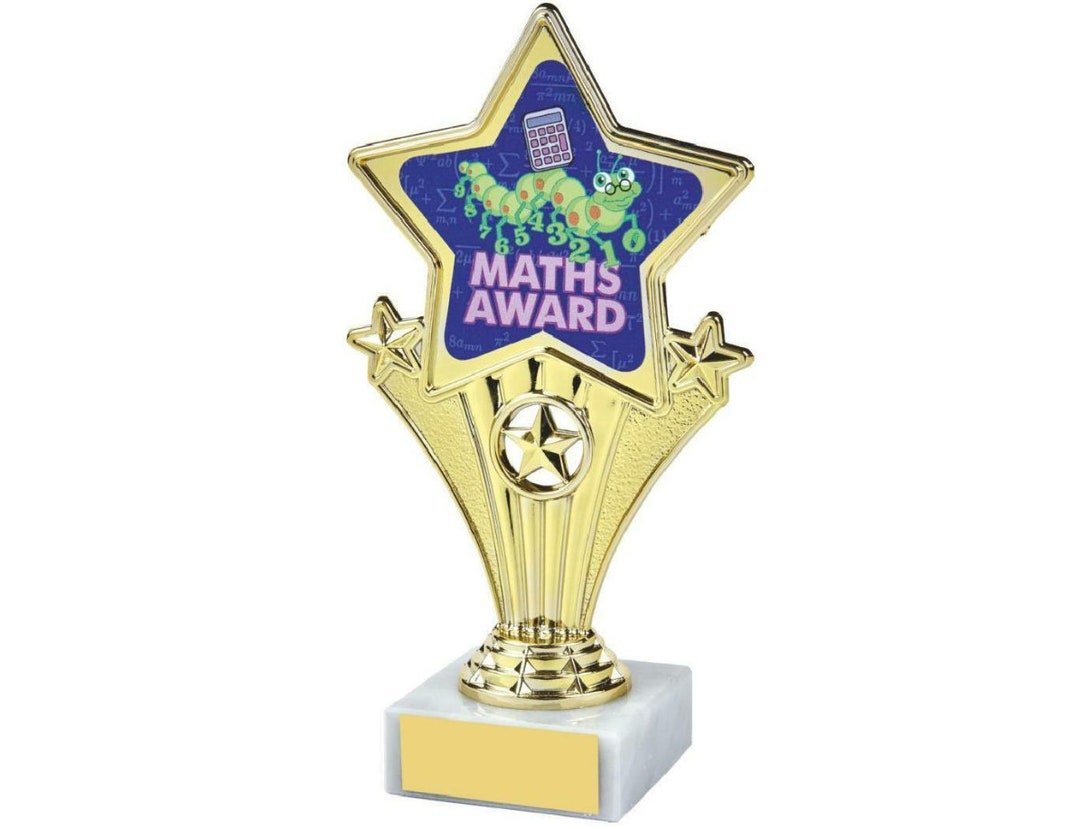 Maths Award Trophy Personalized Engraving - Etsy
