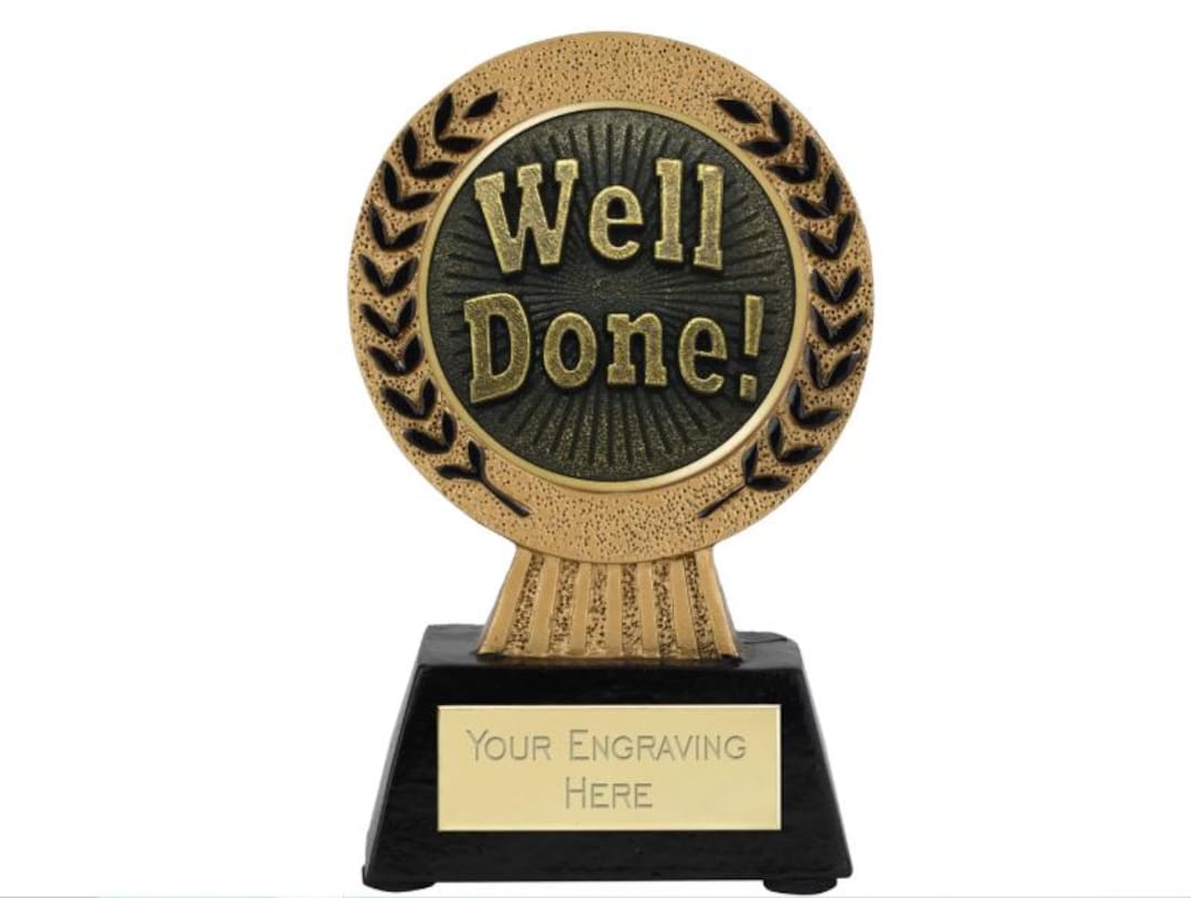 Well Done Award - Personalized Engraving - Etsy