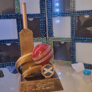 Cricket Bat Trophy Award - Personalized Engraving - Custom Insert - Etsy
