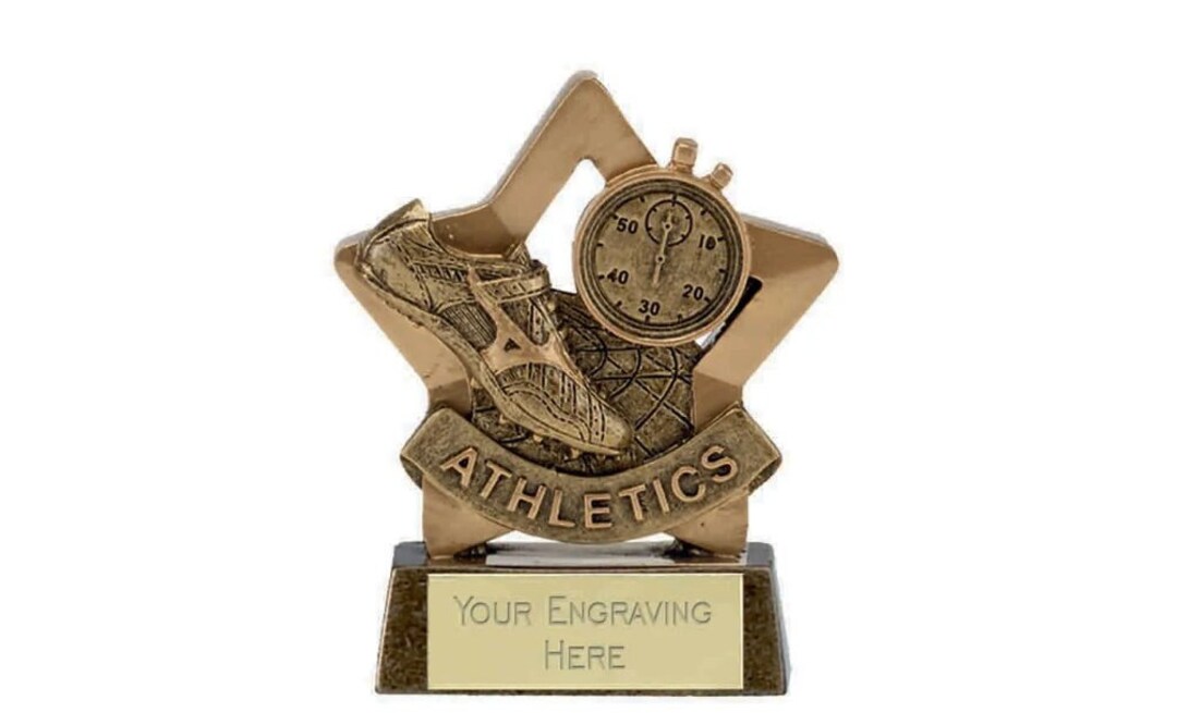 Athletics Shoe Award Trophy - Personalised Engraving - Etsy